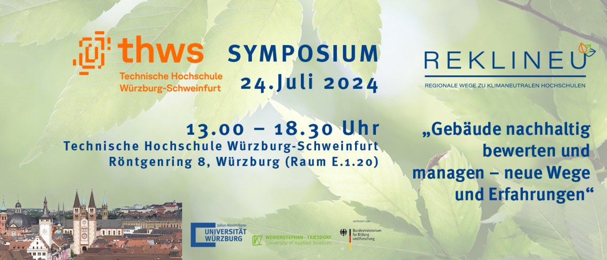 REKLINEU: Symposium des Verbundpartners THWS | 24.07.2024 - WUELAB